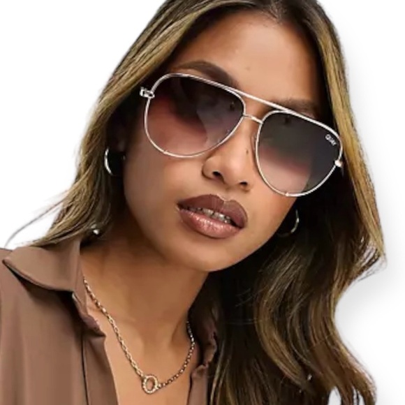 Quay Australia | Accessories | Quay High Key Sunglasses Gold Frame ...